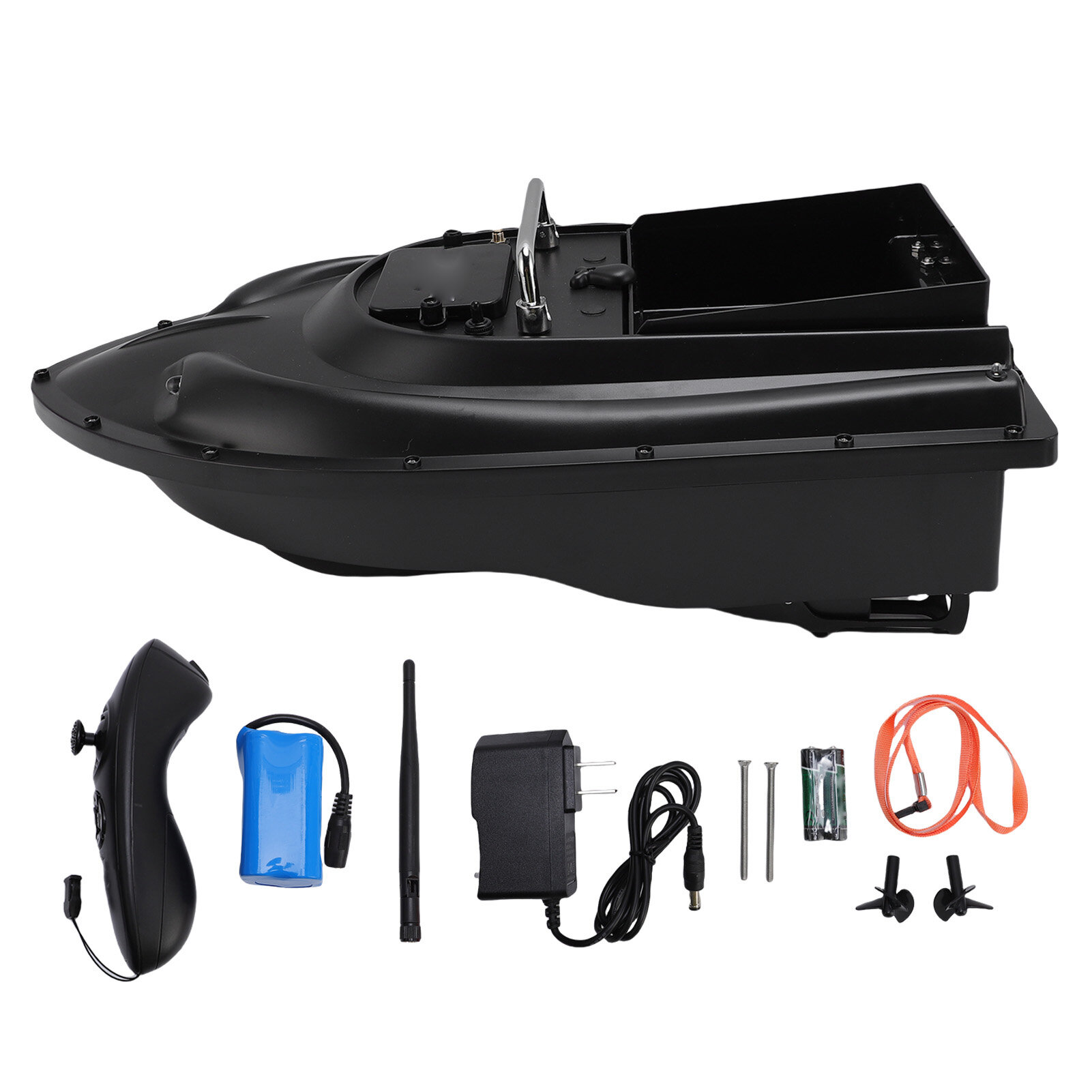 Лодка для рыбалки с приманкой, GPS-круиз-контроль, диапазон 500 м, радиоуправляемая лодка для приманки, водонепроницаемый корпус, 3-листовой гребной винт