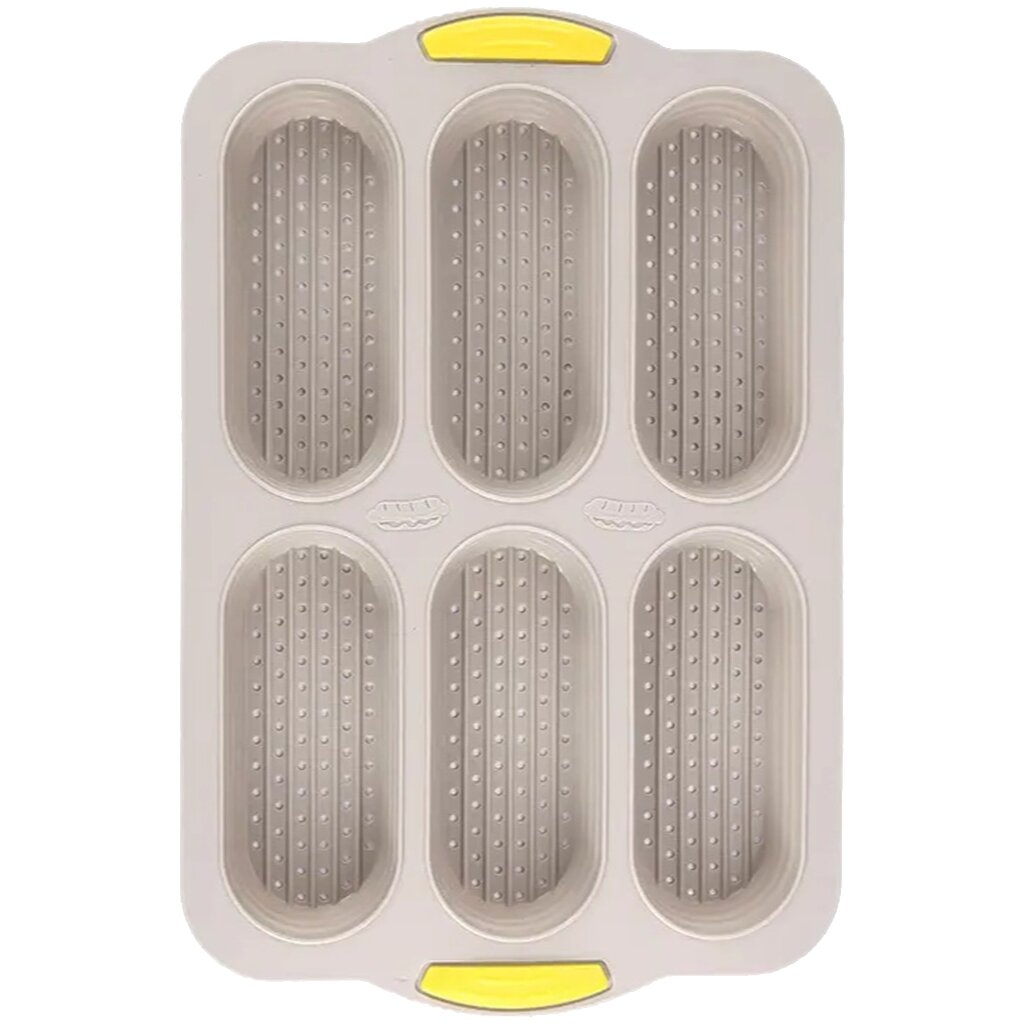 Прочные Силиконовые Формы для Тортов и Хот-Догов на 6 Частей Можно мыть в посудомоечной машине, Что Облегчает Очистку Кухонных Формочек Для Выпечки