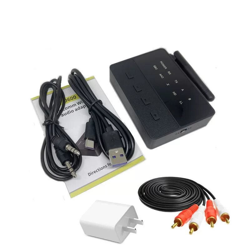 Стандартный проектор для ТВ с технологией APTX Bluetooth, двойными RCA-кабелями и адаптером питания
