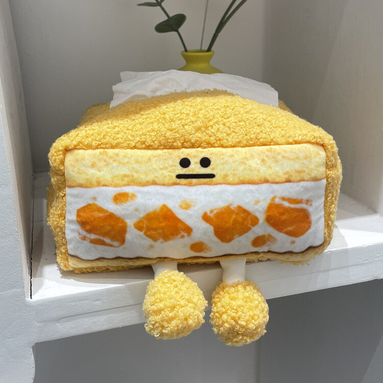 2023 Новый стиль кошки, милый коробка для салфеток, персонализированная креативная клубничная мультяшная нишевая плюшевая очаровательная настольная сумка для хранения