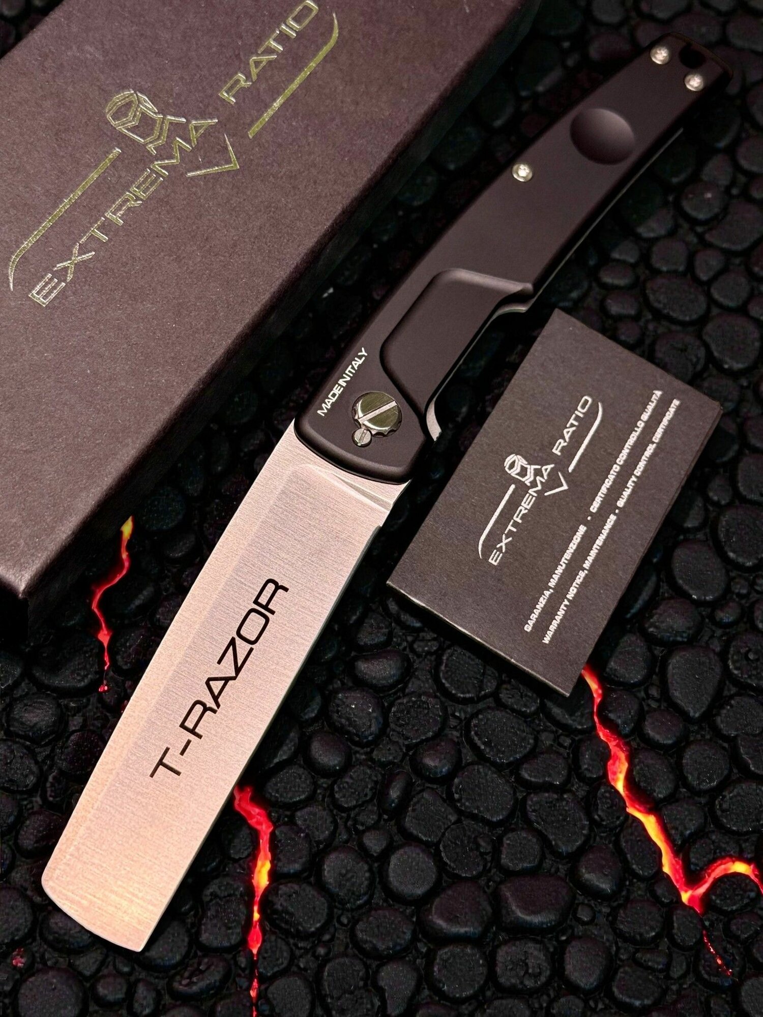 Нож складной Extrema Ratio EX1000139 T-Razor, Satin Blade