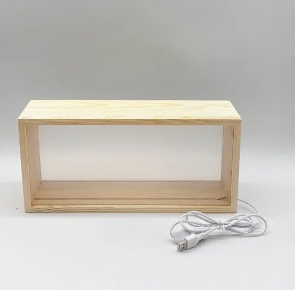 Фоторамка Aqumotic деревянная со светодиодной подсветкой 26cm