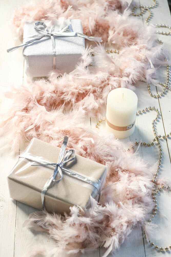 Гирлянда БОА из перьев, светло-розовая, 180 см, Edelman 1112595