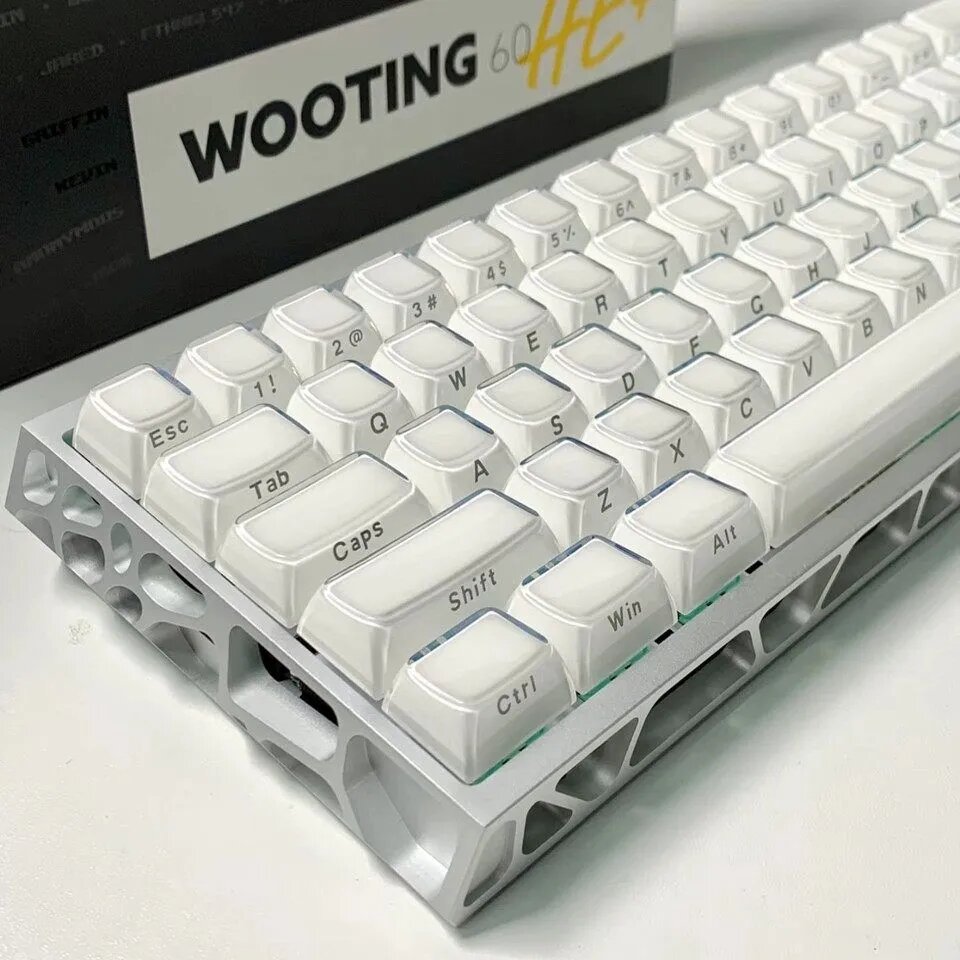 Кейкапы для механической клавиатуры комплект 136 шт: PBT, OEM, белые