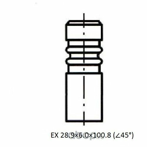 Клапан двигателя выпускной ZIKMAR Z17458R