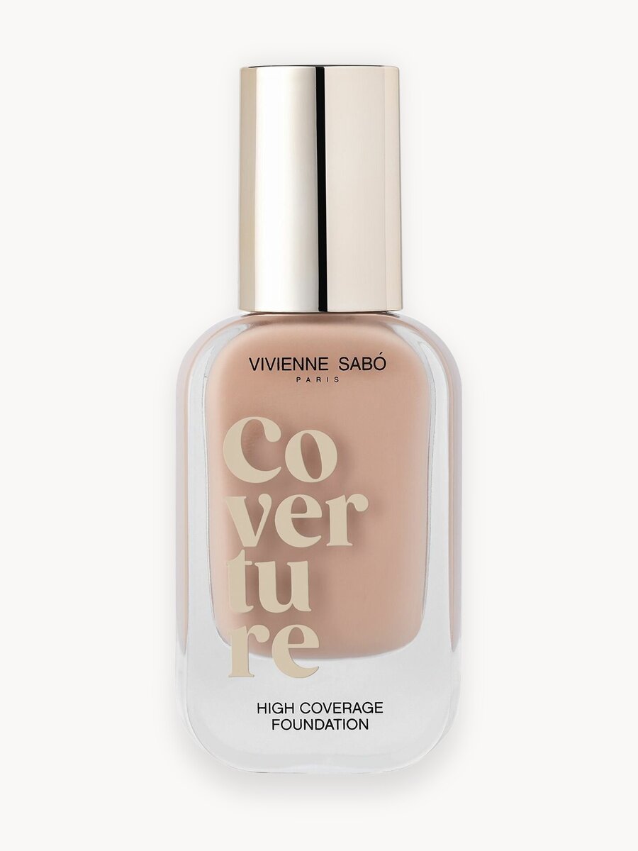 VIVIENNE SABO Тональный крем с плотным покрытием стойкий Coverture, 28 мл, 01