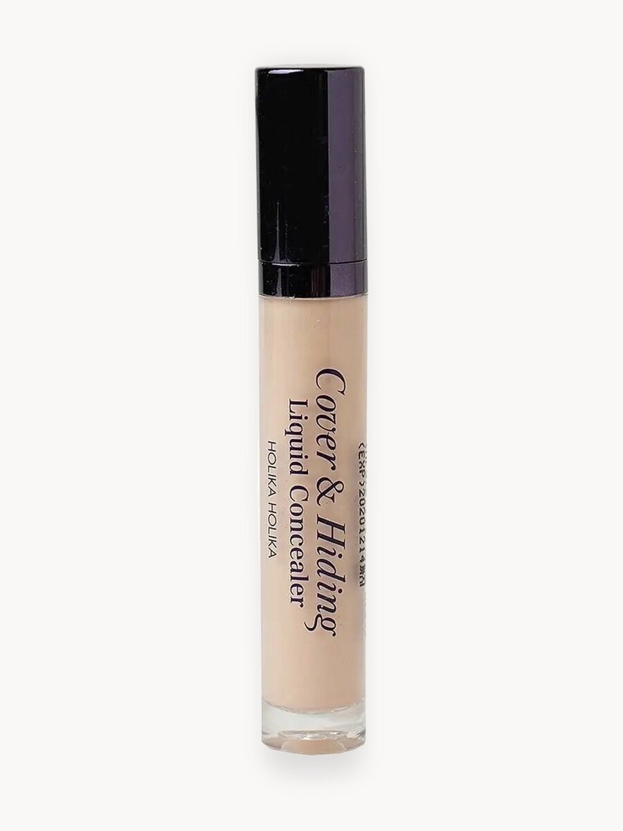 HOLIKA HOLIKA Консилер для лица жидкий Cover & Hiding Liquid Concealer, 5 мл, 01 Светлый бежевый