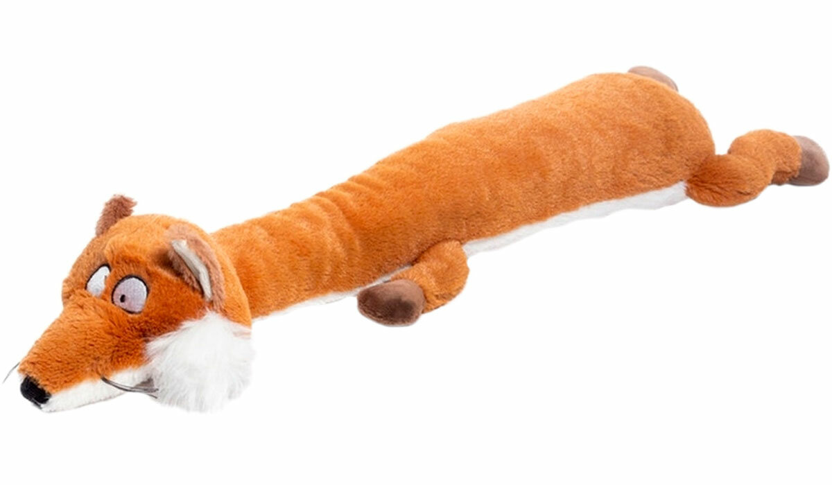 Игрушка для собак GiGwi Лиса с большой и малой пищалкой 62 см (1 шт)