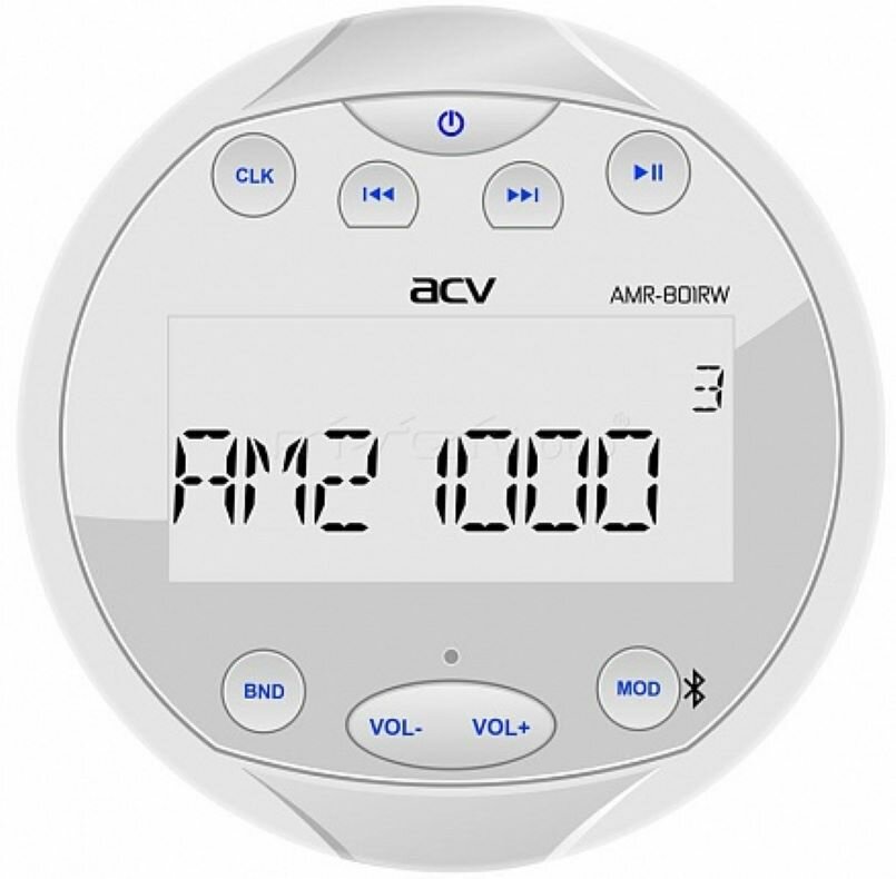 Морской водонепроницаемый ресивер белый/4х40Вт/USB/SD/FM/AM - ACV AMR-801RW