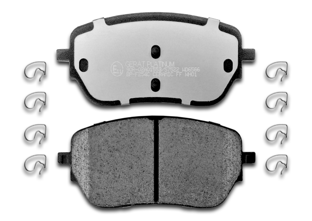 Тормозные колодки Gerat BP-F254C (передние) Cerami