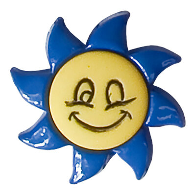 Пуговица "Gamma" AY 9902 32 " ( 20 мм) №504/294 желтый/сиреневый