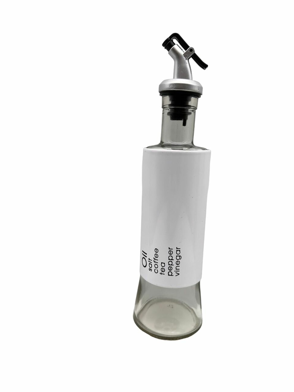 Емкость для масла, уксуса с дозатором 300мл белая