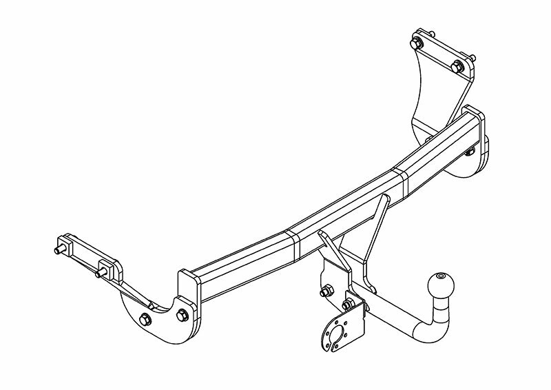 Фаркоп на HYUNDAI I40 (2012-) (без электрики, паспорт/сертификат в комплекте) Автос. HY 31