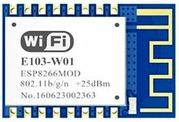E103-W01, модуль WiFi, ESP8266EX, 2.4GHz, UART, 0.1 км