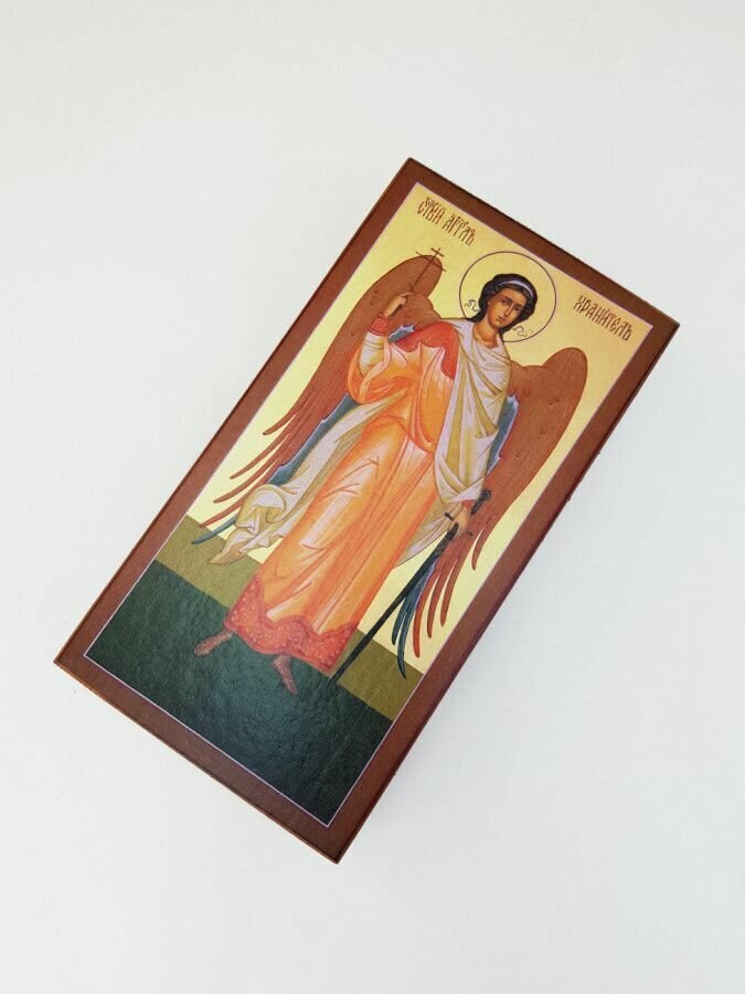 Икона Ангел Хранитель, под старину, 15х25 см