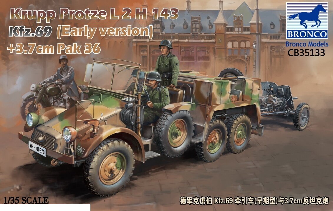 CB35133 Krupp Protze Kfz.69 L 2 H 143 with 3.7cm Pak 36 (Early version)