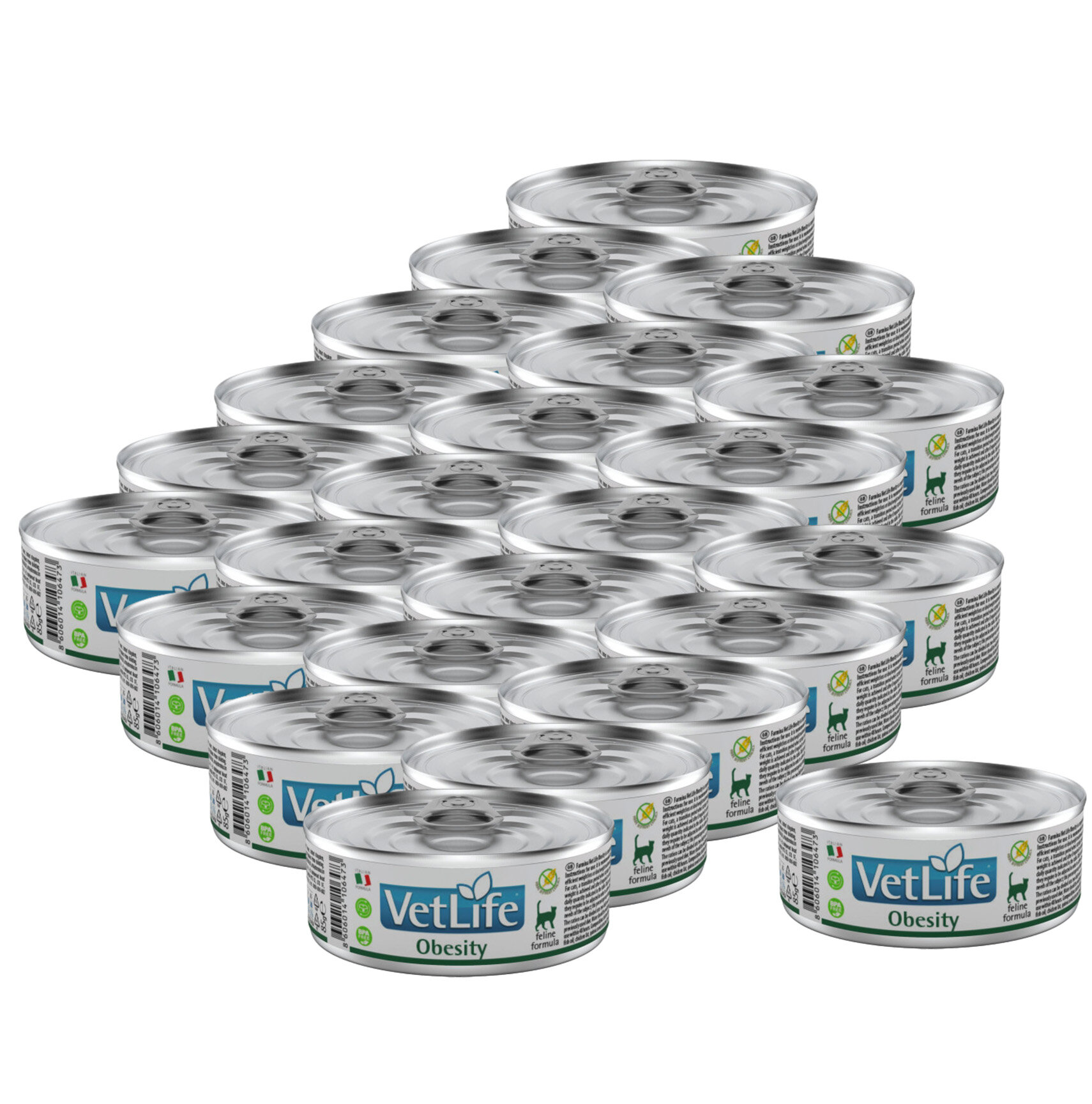 VET LIFE паштет для кошек обесити 0,085 кг х 24 шт.