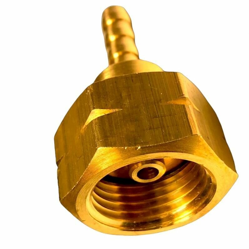 Штуцер 6 мм(+-0.8) переходник левая резьба сп21.8(как на вентиле пропанового баллона) . НЕ 1/2!