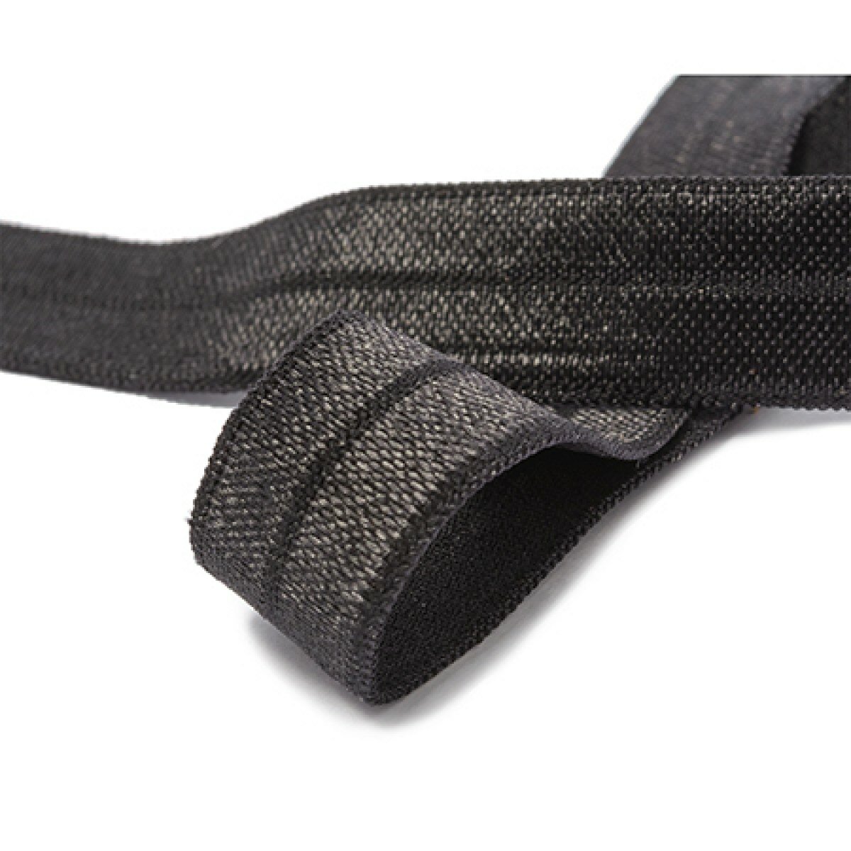 Резинка TBY бельевая окантовочная блестящая шир.20мм цв. F322 черный уп.50 м