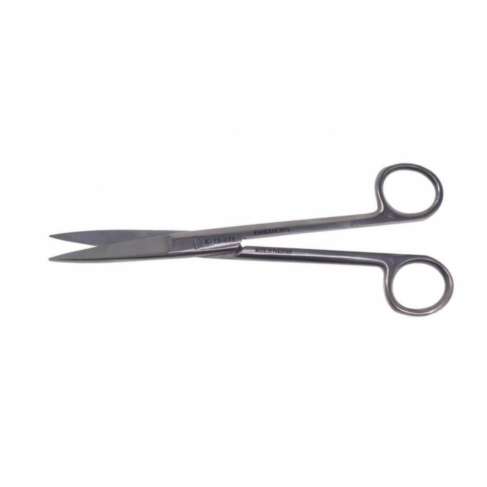 Ножницы хирургические остроконечные прямые 170мм, Код-13-175 (н-6-2)