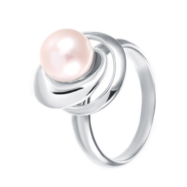 Кольцо, серебро, 925 проба, жемчуг
