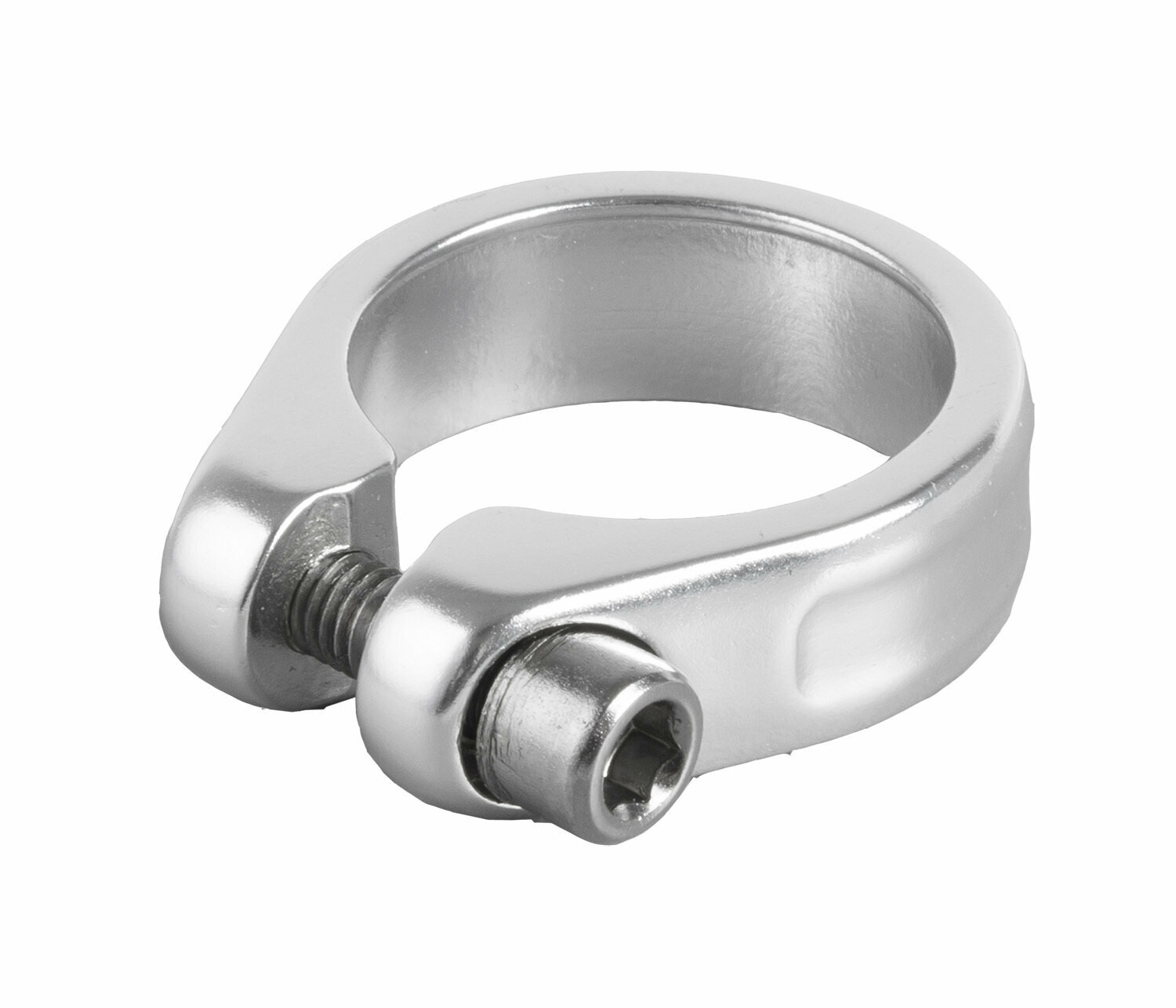 Хомут подседельный винтовой 34,9мм алюминий серебристый M-WAVE