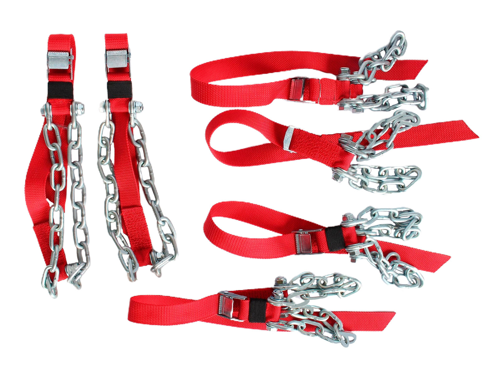 Браслеты противоскольжения Вездеход В-1М для легковых авто до 205 мм стальные оцинкованные комплект 6 шт