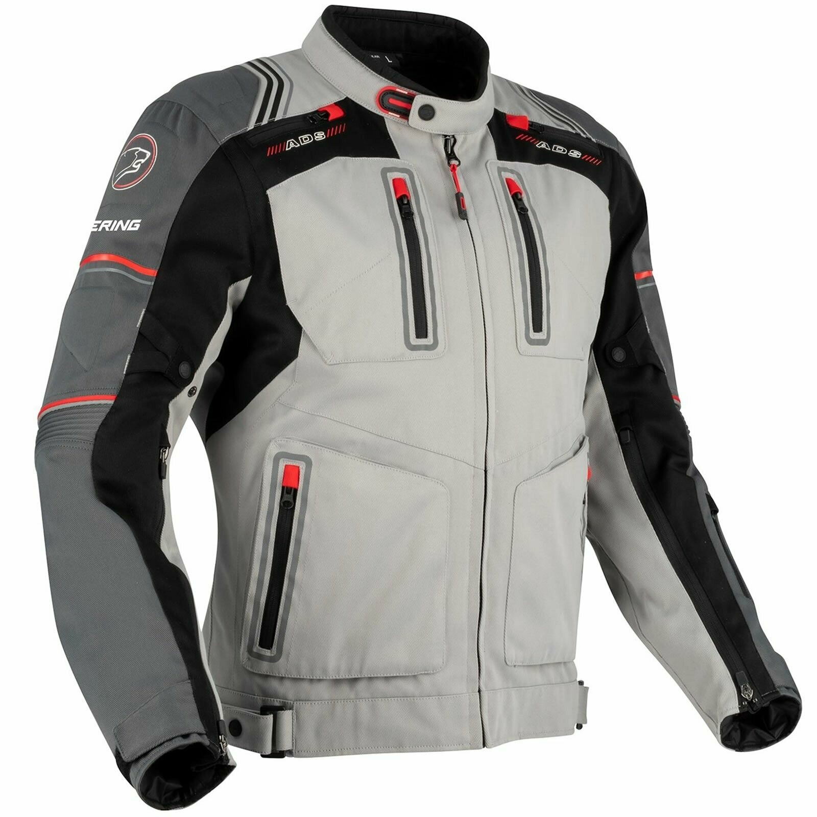 Мотокуртка мужская туристическая текстильная Bering PORTLAND Black/Grey, L