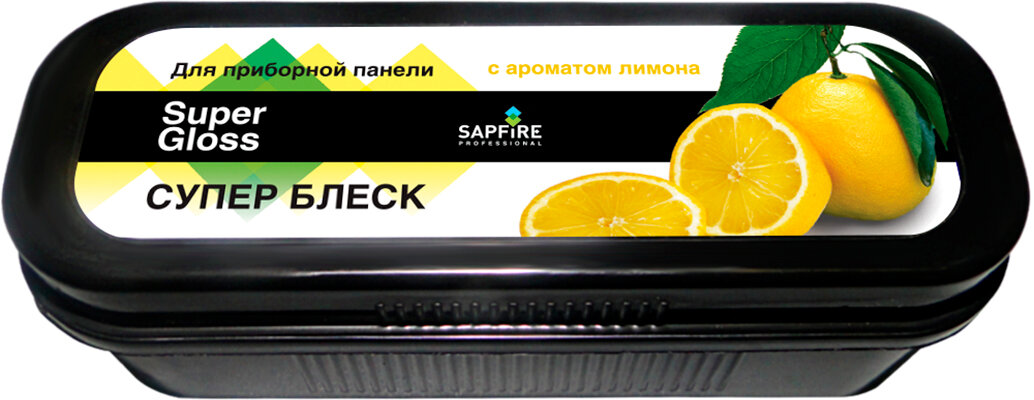Губка SAPFIRE "Супер Блеск", для приборной панели, силикон, 4,4 см