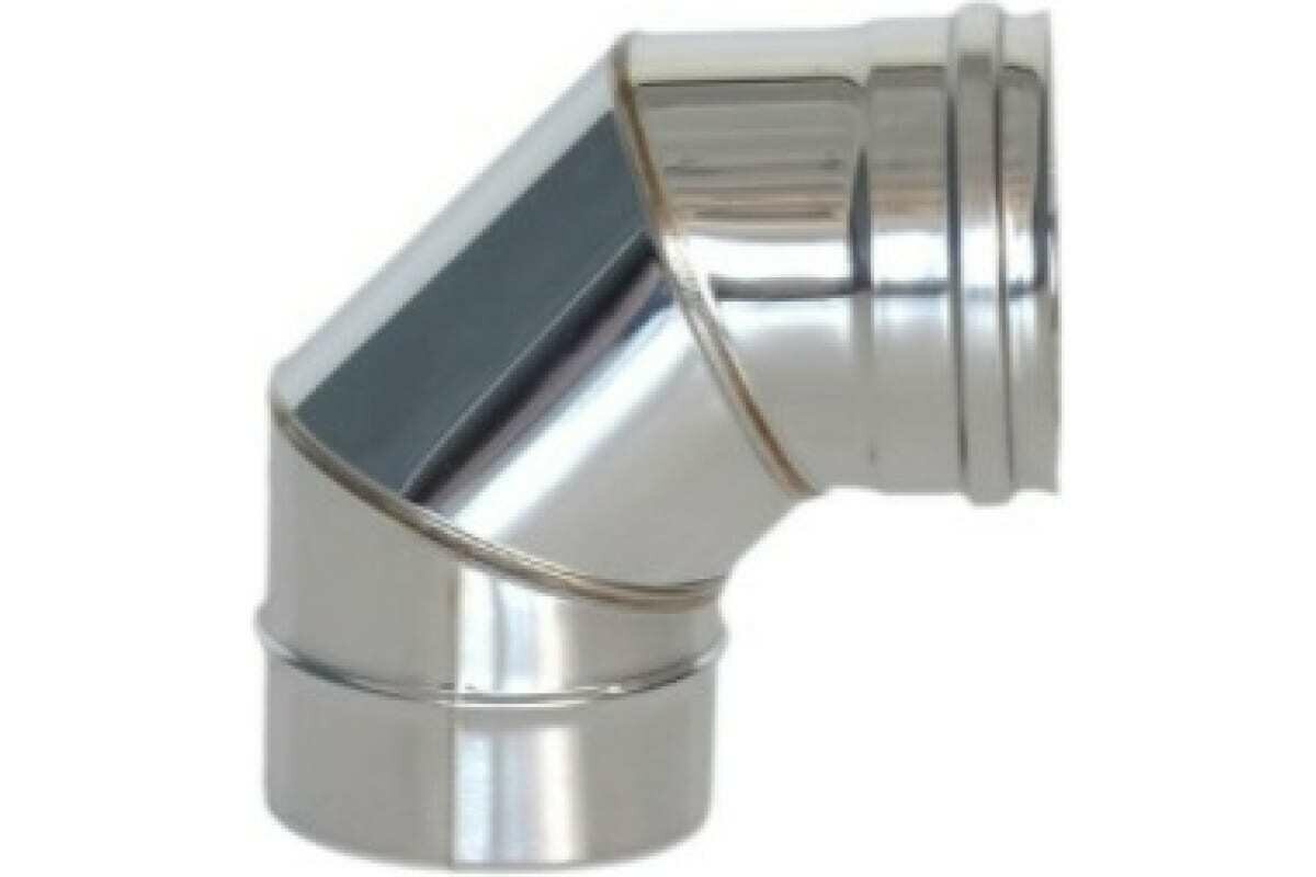 Отвод сэндвич 87 d 150 х 210 толщ. 0,5 нерж (430) х 0,5 оц