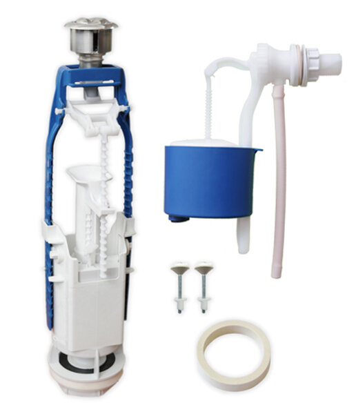 Арматура для бачка АБ 77.56.00.3 (2-х кн, хр, б/п.)