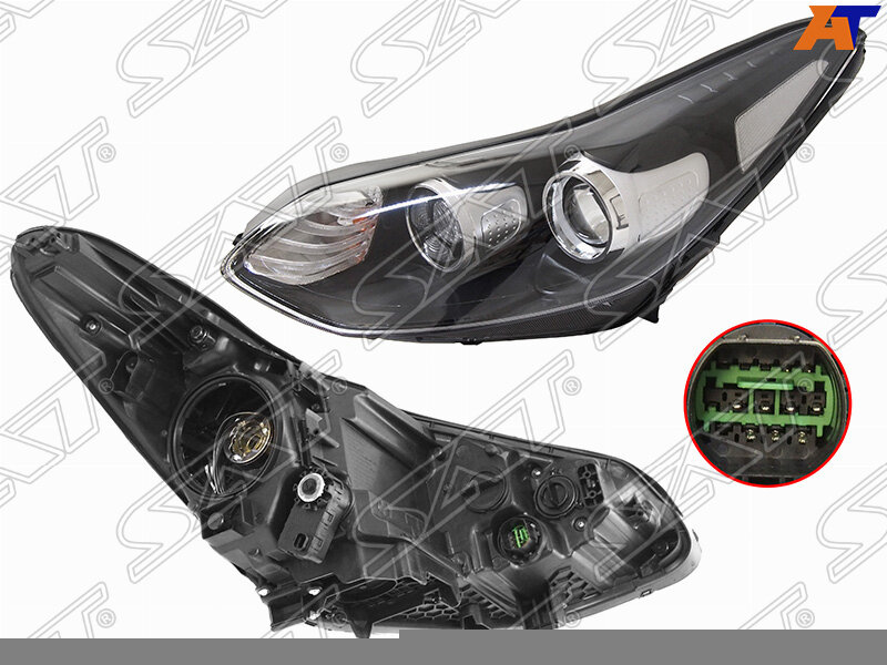 Фара Kia Sportage 15-19 (Слева/ LED/Галоген/ С электрокорректором) SAT ST-223-1162L-LDEM2 | цена за 1 шт