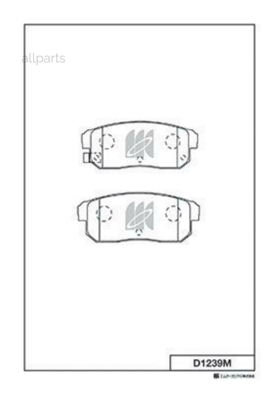 KASHIYAMA D1239M Колодки