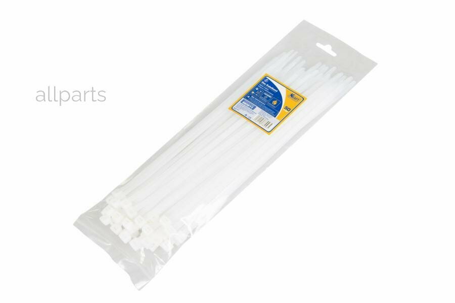 KRAFT KT880611 Стяжки нейлоновые, хомуты 7.6x300 белые уп 50 шт OBERKRAFT KRAFT KT880611