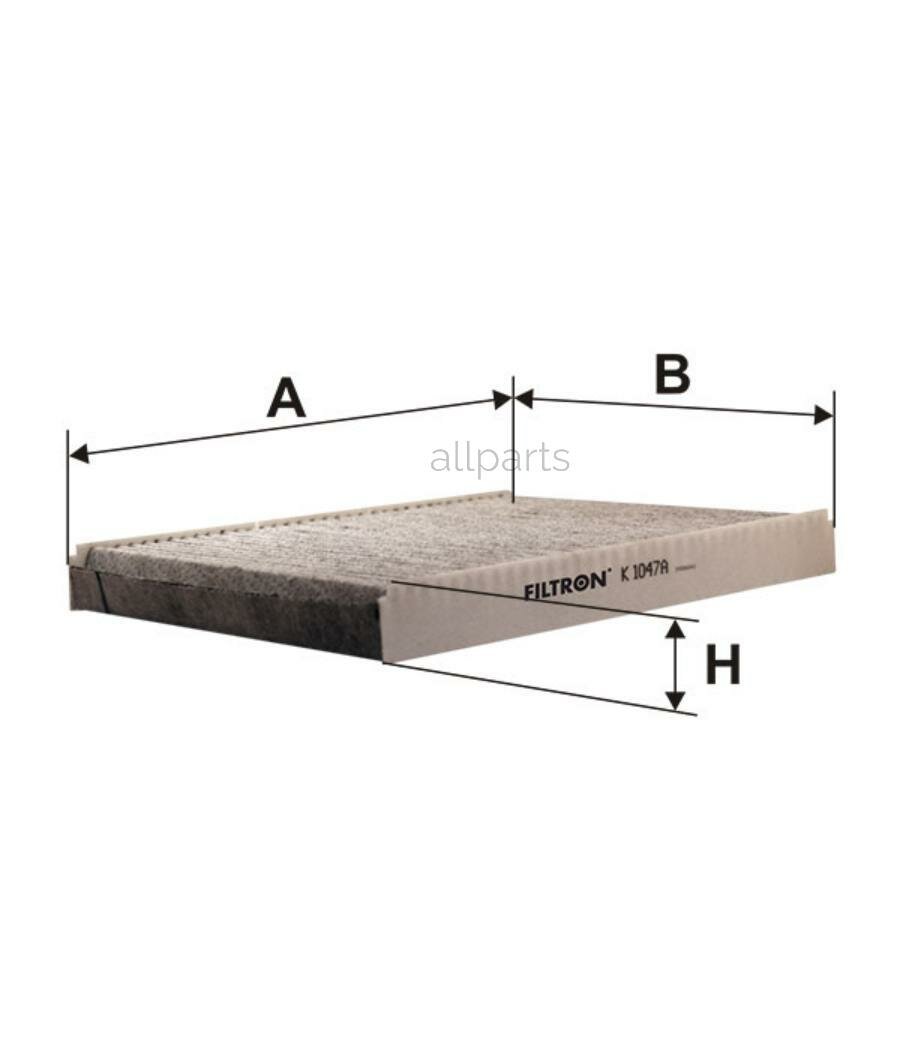 FILTRON K1047A Фильтр салона AUDI/VW/SEAT/SKODAс актив. углем