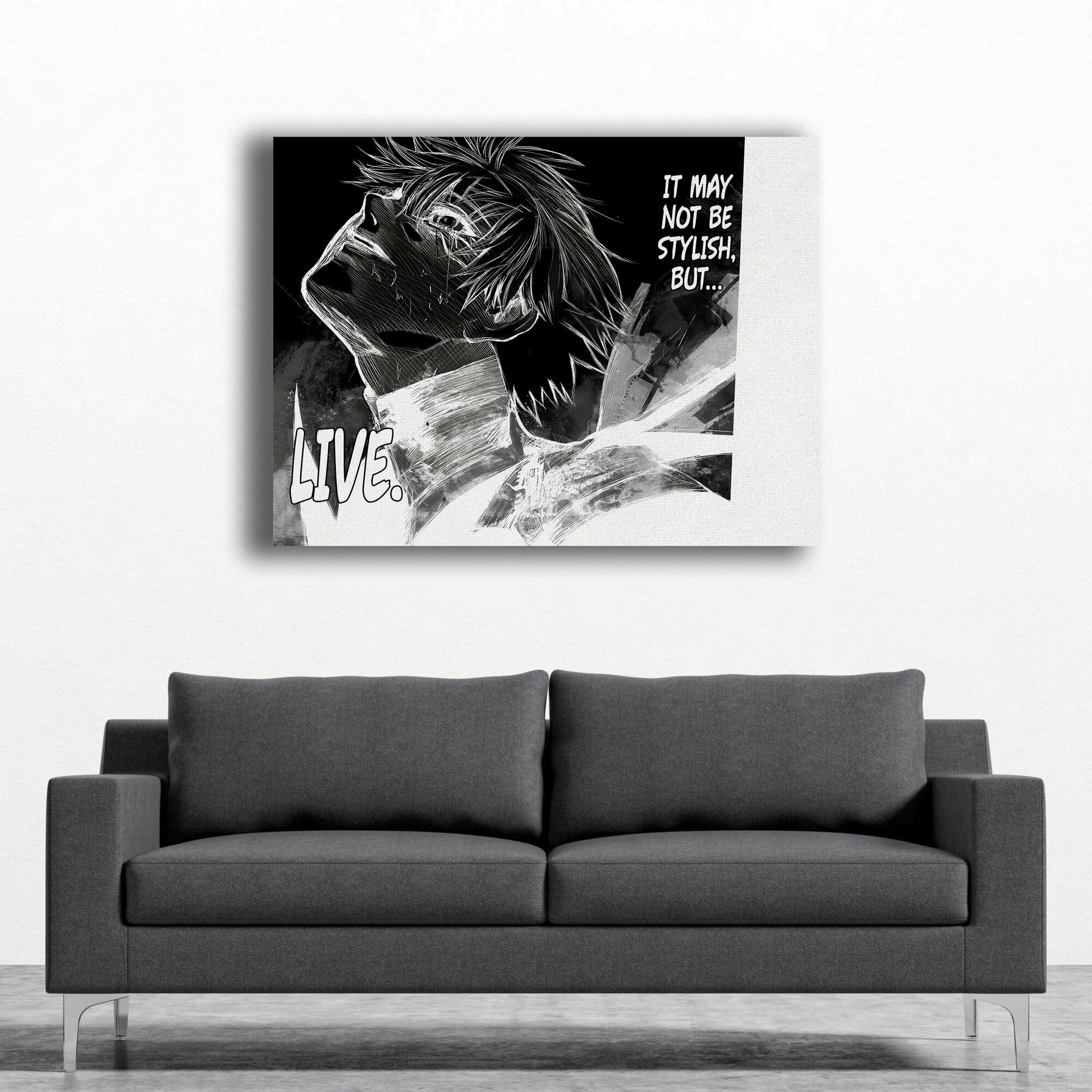 Интерьерная картина на холсте / dead inside / zxc 50*70