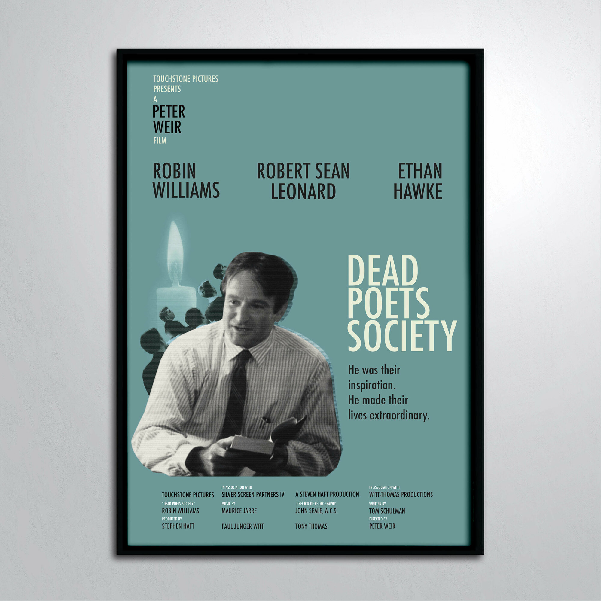 Постер без рамы/Общество мертвых поэтов Робин Уильямс Бумага Dead Poets Society (А2/420х594)