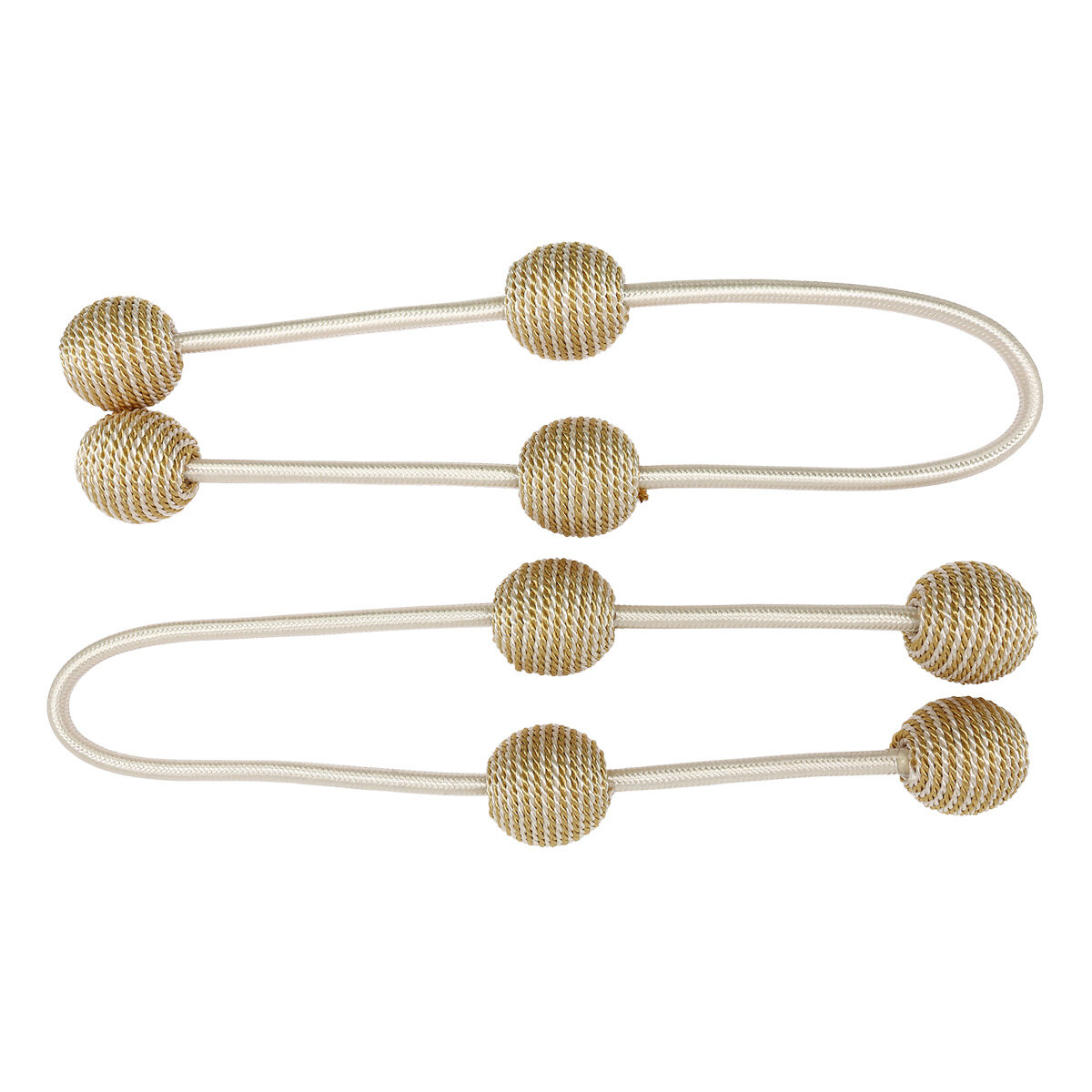 Подхват шторный 64 см Айрис FCG1044, металл в обмотке (1 молочный), 2 шт (упак)