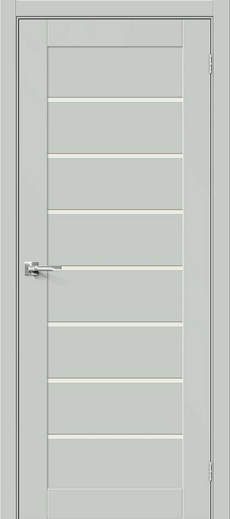 Дверь Браво-22 / Цвет Grey Matt / Стекло Magic Fog / Двери Браво