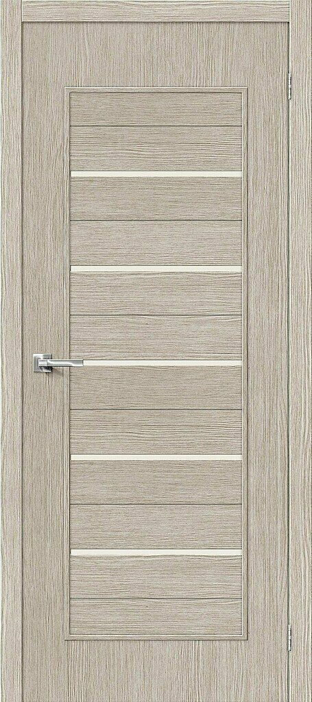 Дверь Тренд-22 / Цвет 3D Cappuccino / Стекло Magic Fog / Двери Браво