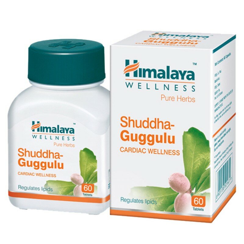 Шуддха Гуггул марки Гималая (Shuddha Guggulu Himalaya), 60 таблеток