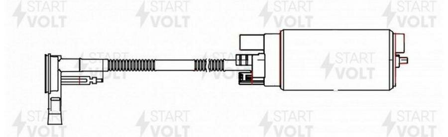SFP0813 STARTVOLT Мотор бензонасоса для а/м KIA K5 (20-) 2.0i/Hyundai Sonata (19-) 2.0i/2.5i (SFP 0813)