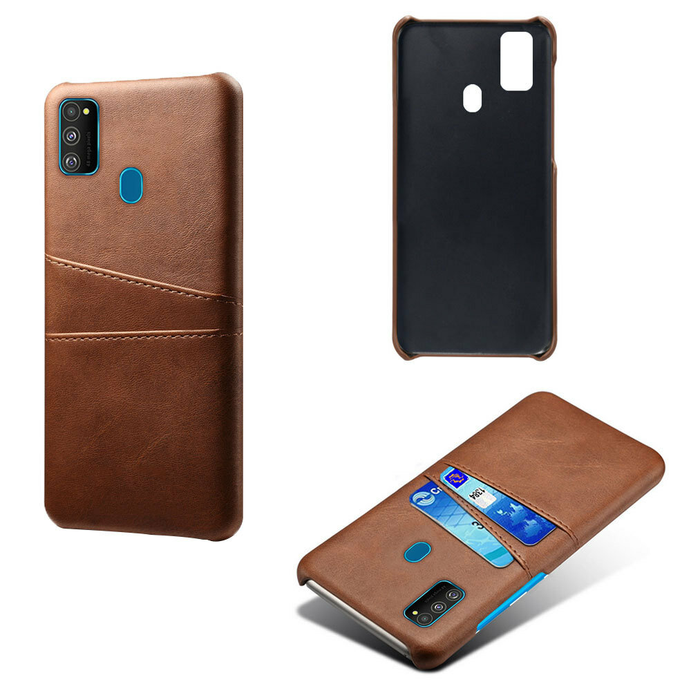 Чехол панель-накладка Чехол. ру для Samsung Galaxy M30s / Samsung Galaxy M21 SM-M215 (2020) из качественной импортной кожи с визитницей с отделением.
