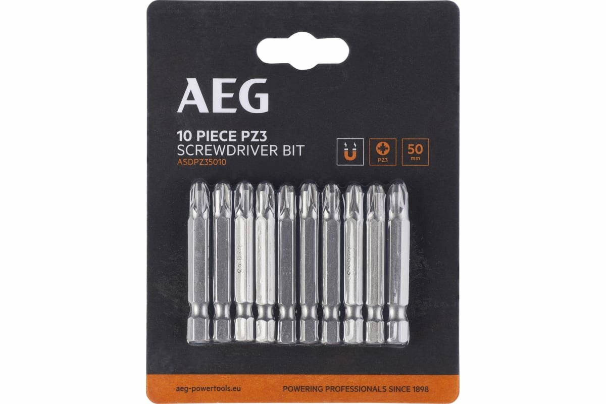 AEG Биты 10шт. РZ3x50mm ASDPZ35010 4932479516