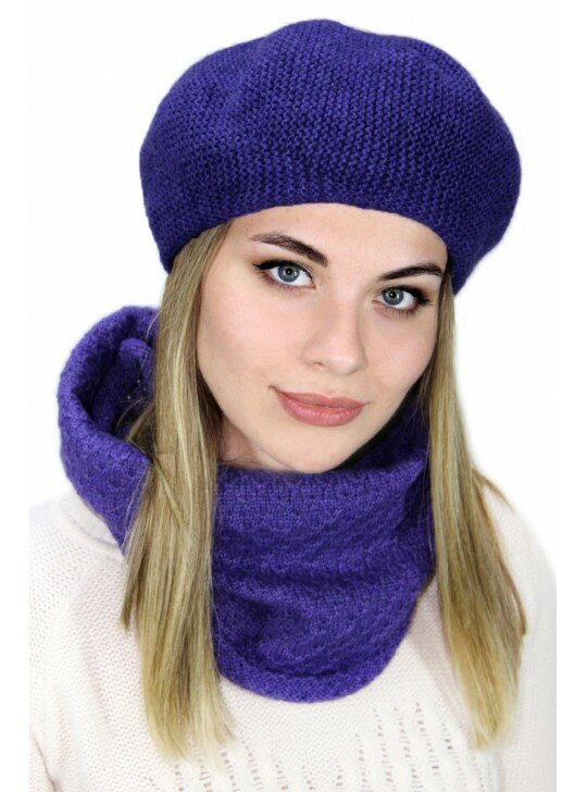 Берет Комплект "Вилсия" берет+стойка-хомут для женщин