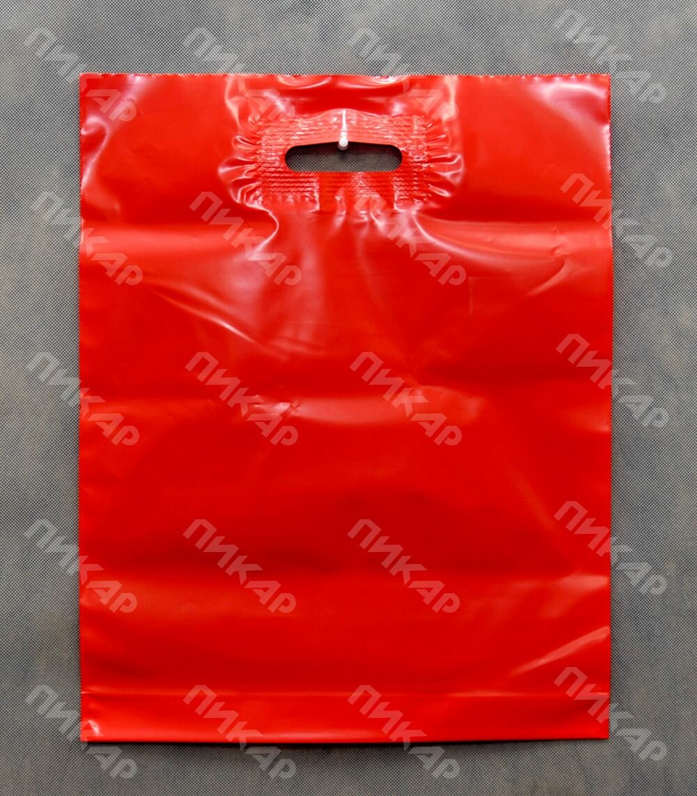 200 шт. Пакет ПВД красный 400х500+30/70 мкм ВУР