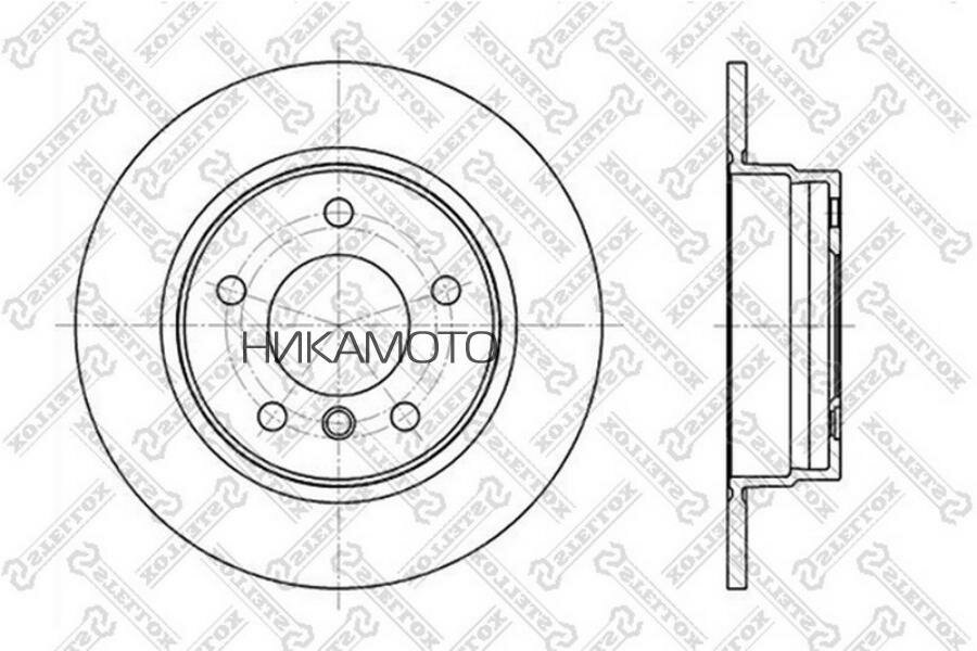 STELLOX 60201525SX диск тормозной задний!\ BMW E36/E46 1.6-2.5TDs M40-M54 90>
