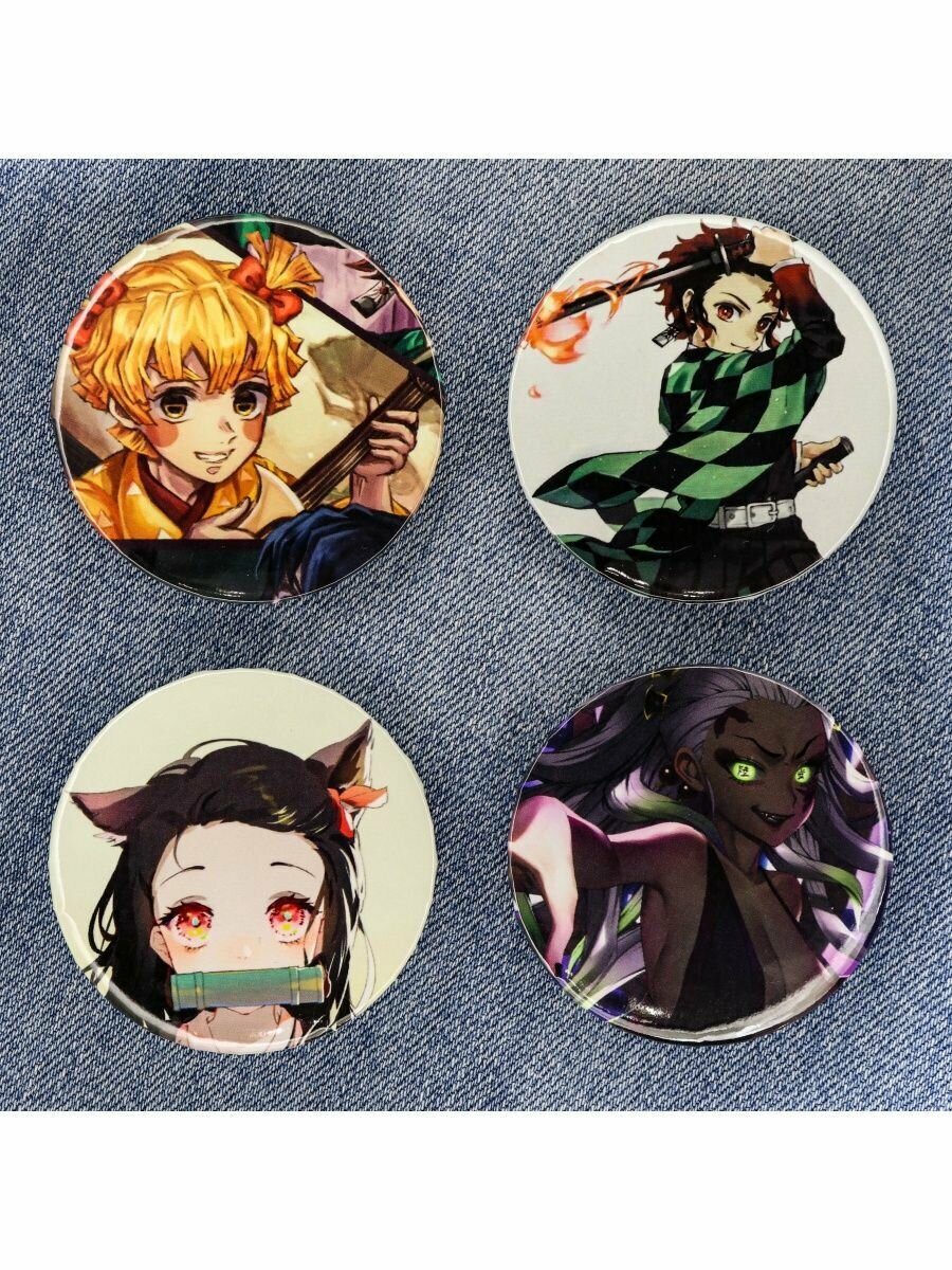 Набор значков аниме серии Demon Slayer