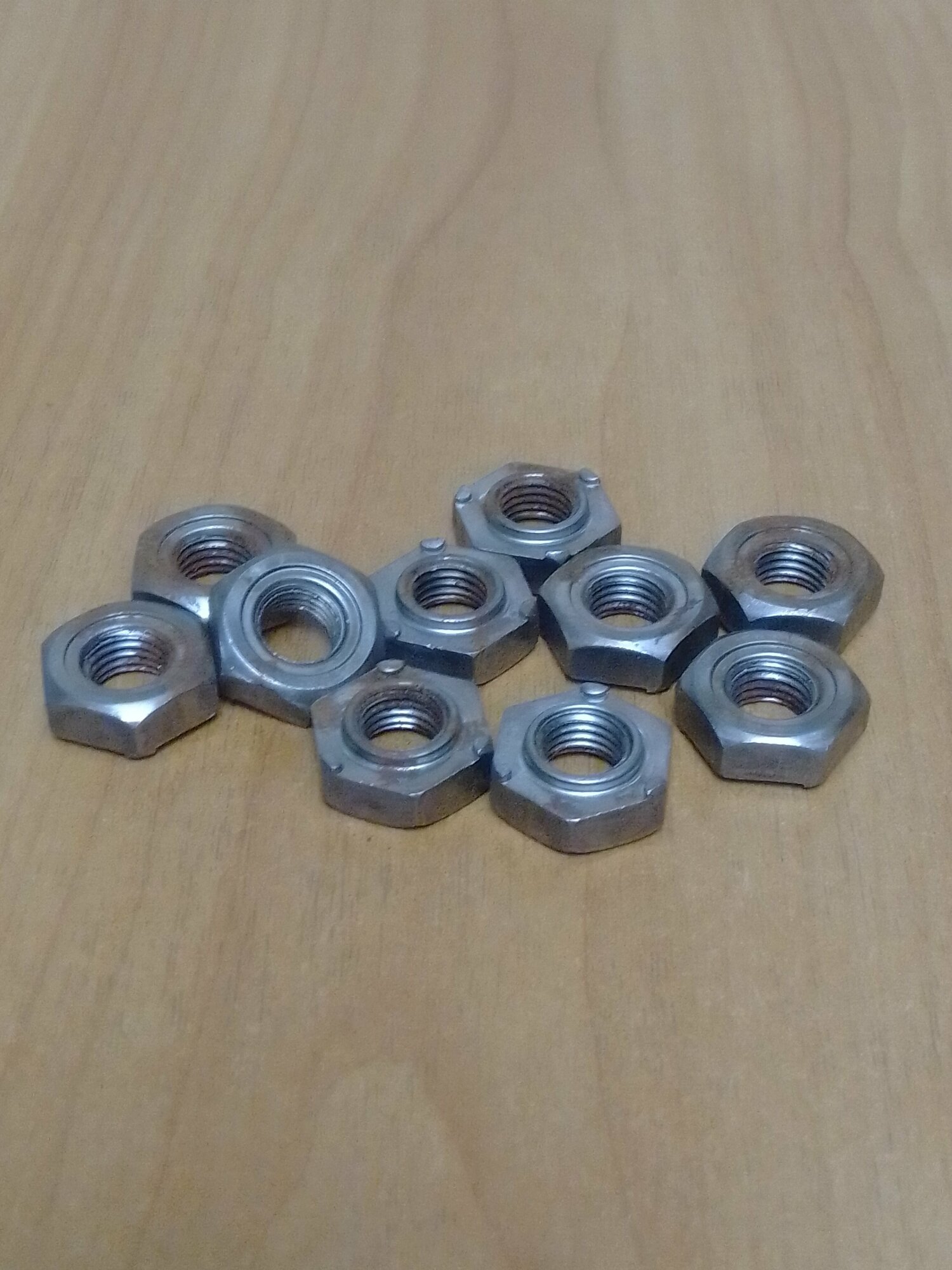 14098900 . Гайка М10х1,25 приварная для ВАЗ, УАЗ, ГАЗ, КАМАЗ и др. Комплект 10 штук. Россия, Белзан