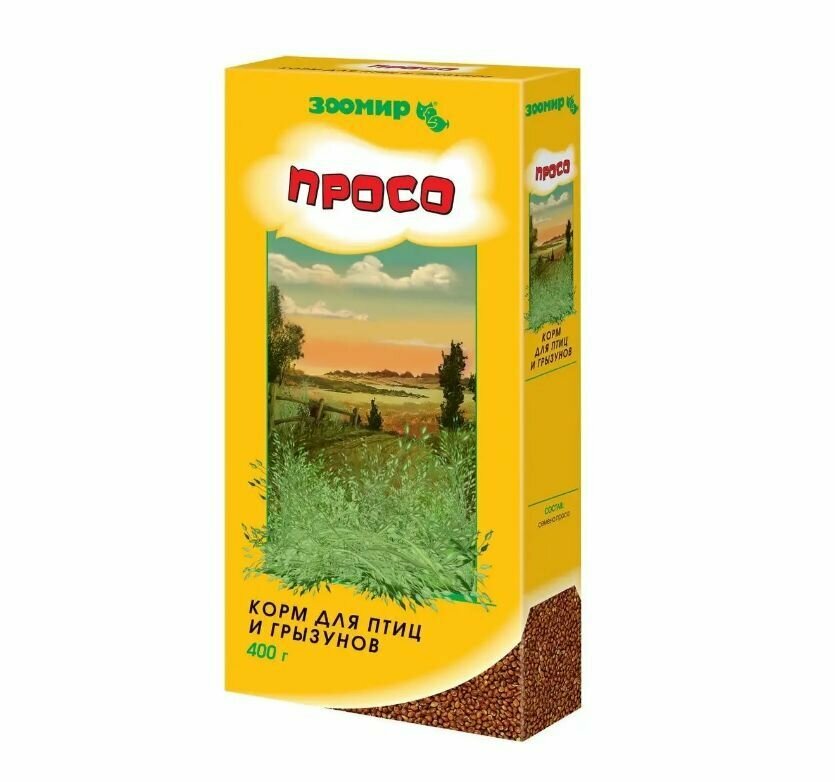 Зоомир Корм для птиц и грызунов Просо, 400 г